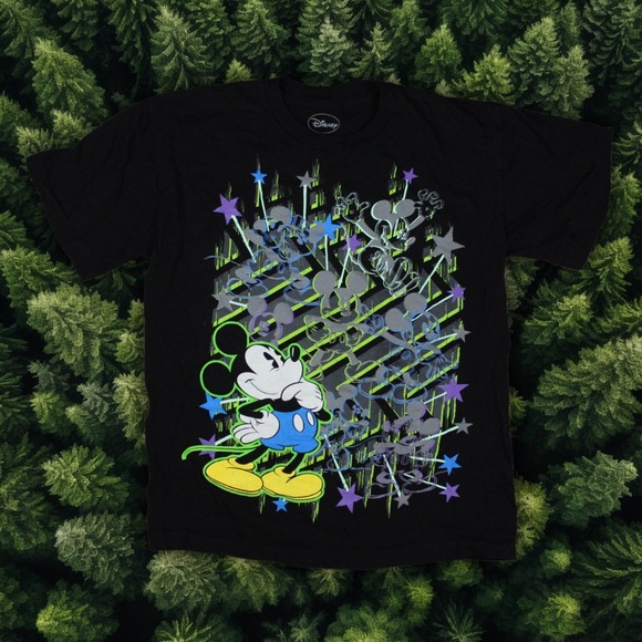 Disney | Shirts | Mickey Mouse Scene Rave Tshirt | Poshmark